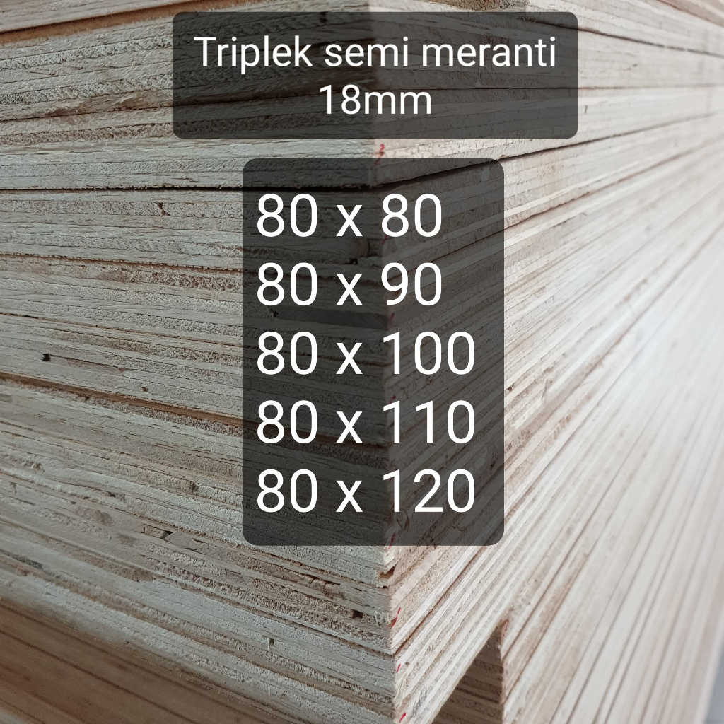 Jual Triplek custom semi meranti 18mm plywood multiplek halus 2 sisi ...