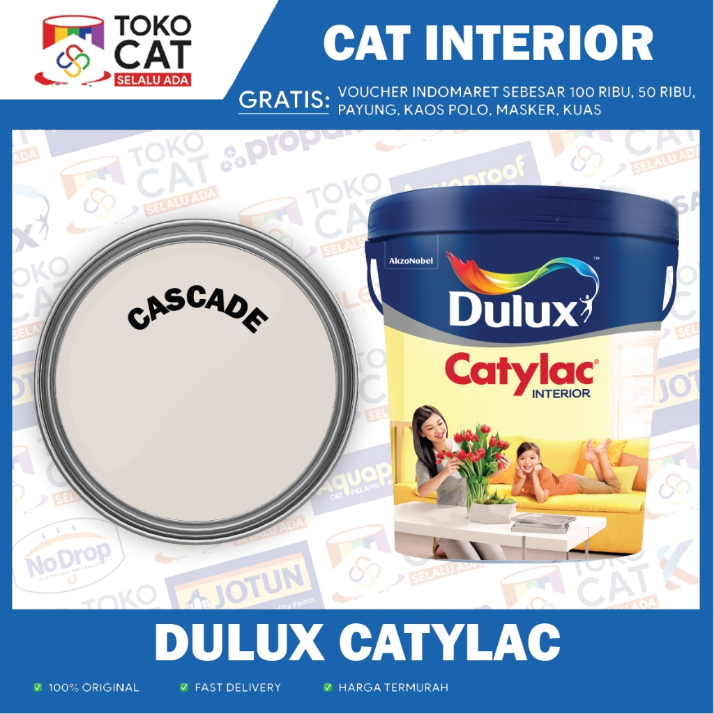 Jual Cat Tembok Interior | Dulux Catylac Tinting ( CASCADE ) 5Kg ...