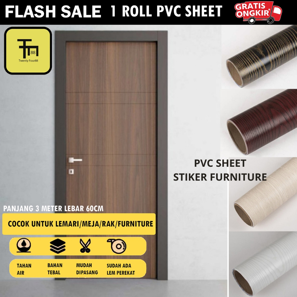 Jual Stiker Pelapis Furnitur Sooku Pvc Sheet 60cm x 3m Stiker Meja ...
