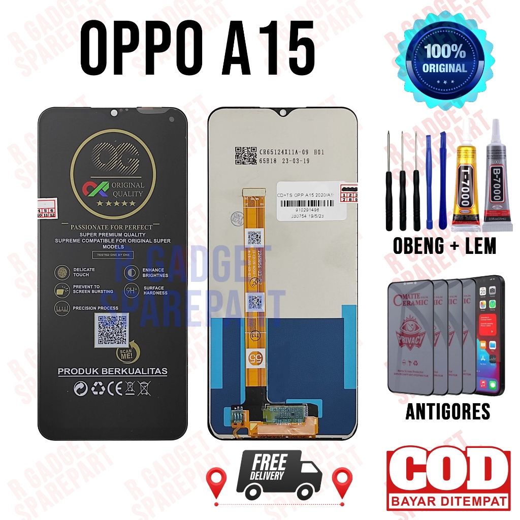 Jual Lcd Oppo A15 Original OEM Quality Lcd Touchscreen Oppo A15 Fullset ...