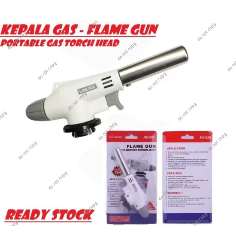 Jual Flame Gun Torch Kepala Gas Torch Kaleng Tabung Portable Flame Gun Las Api Pemantik | Shopee ...