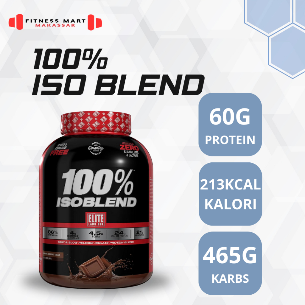 Jual Elitelabs 100% Isoblend 4 Lbs Whey Protein Isolate Iso Blend Elite ...