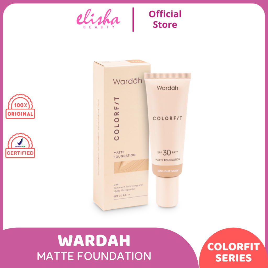 Jual WARDAH COLORFIT MATTE FOUNDATION 25ML | Shopee Indonesia