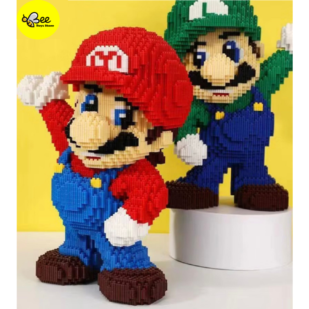 Jual Nano Blocks Medium SUPER MARIO & LUIGI Series 3D Model, Mainan ...