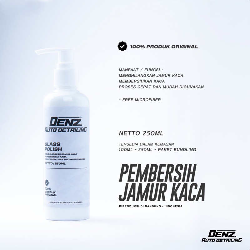 Jual GLASS POLISH PENGHILANG JAMUR KACA DENZ AUTO DETAILING | Shopee ...