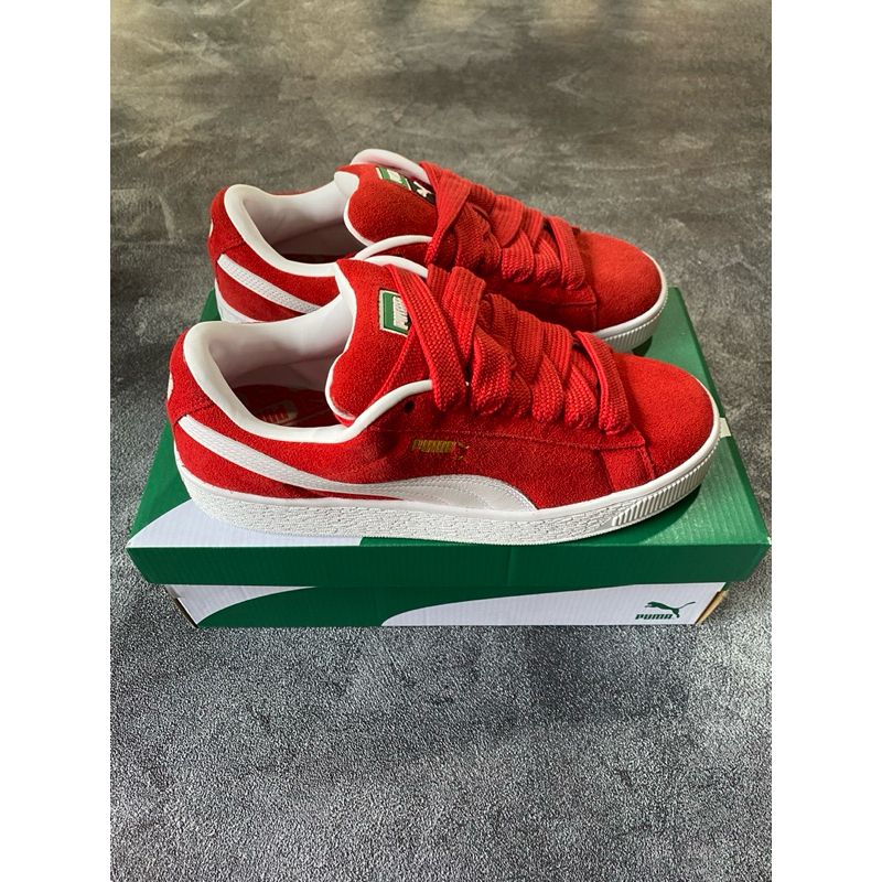 Jual Puma Suede XL Red White Resmi PT Puma Cat | Shopee Indonesia
