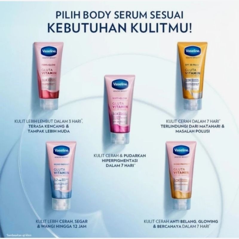 Jual VASELINE Body Serum Hijab Bright - Refreshing Serum - Nourishing Serum - Cooling Serum ...