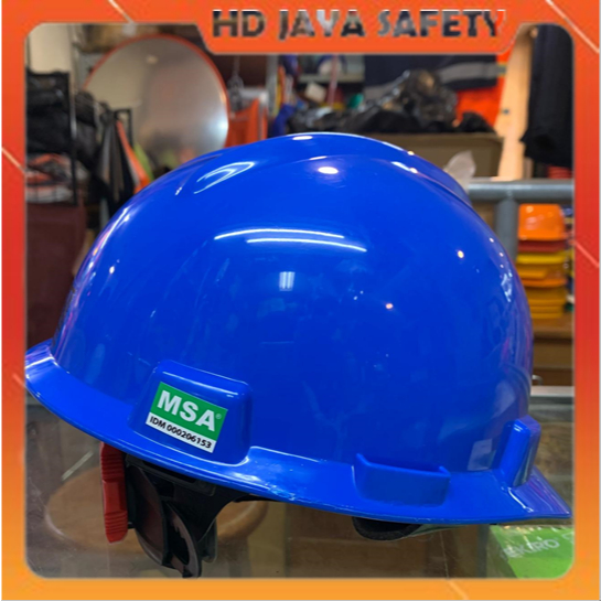 Jual Helm Safety MSA V-gard Lokal SNI Biru Inner Fastrcak Murah ...