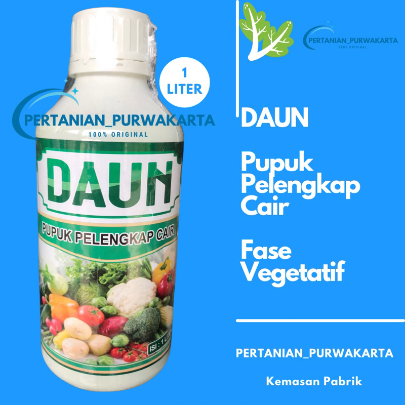 Jual DAUN 1 LITER PUPUK CAIR DAUN FASE VEGETATIF KEMASAN PABRIK ...