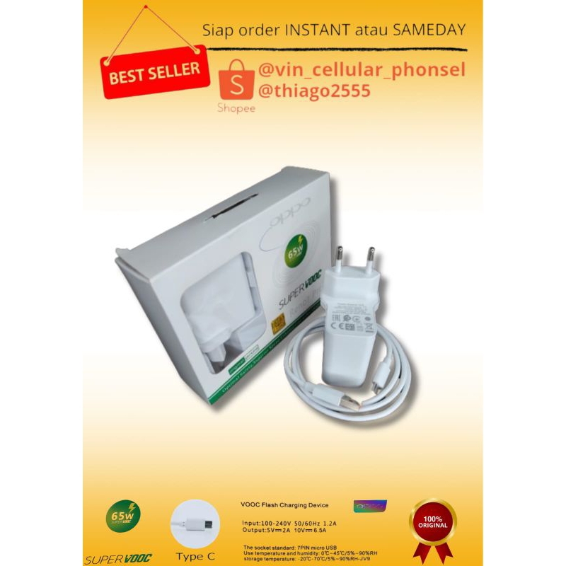 Jual oppo Casan 65W oppo Charger 65Watt CHARGER OPPO A92020 A52020 TYPE ...