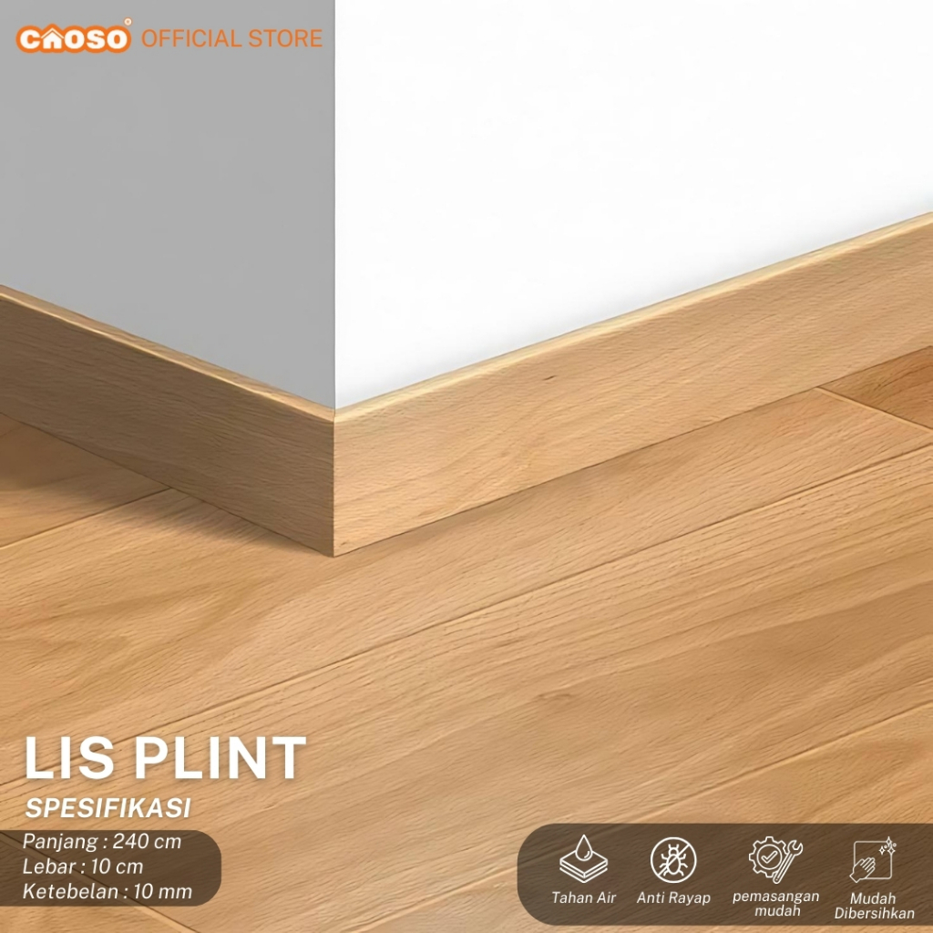 Jual List Plint Spc Flooring 2.4m List Plint Vinyl Aksesoris Lantai SPC ...