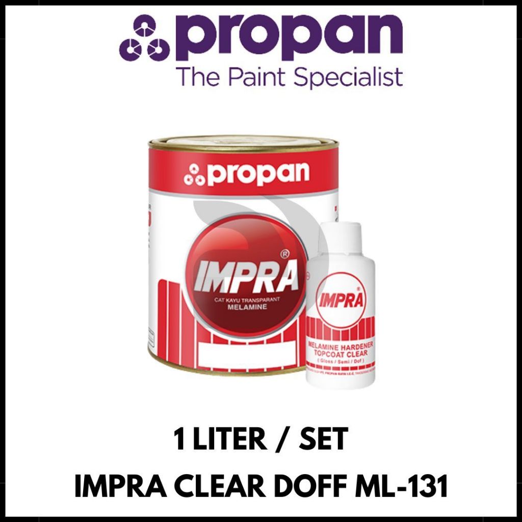 Jual Impra ML Lacquer ML-131 Clear Doff 1Liter/Set Melamine System ...