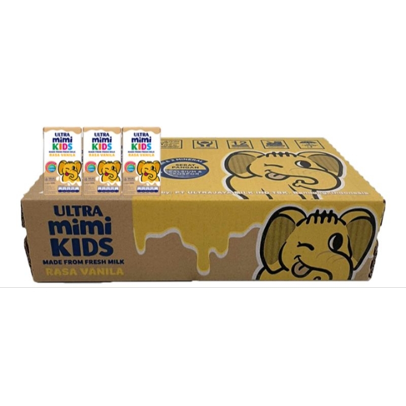 Jual ULTRA Mimi Kids Susu UHT Vanila 40 pcs x 125 ml - KARTON | Shopee ...