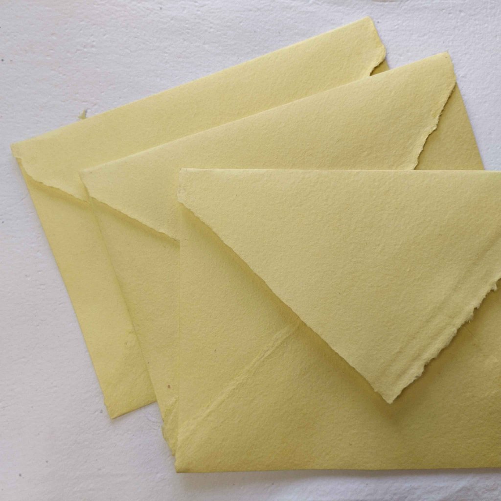 Jual Amplop Handmade C5 Kuning Kenari – Vintage & Unik, Kertas Daur ...