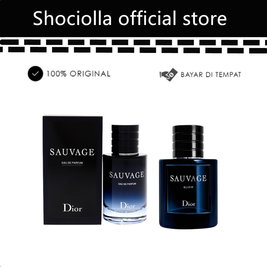 Jual 【100% Original】 DIOR SAUVAGE EAU DE PARFUM/EAU DE TOILETTE/Parfum 100ML/ELIXIR 60ML ...