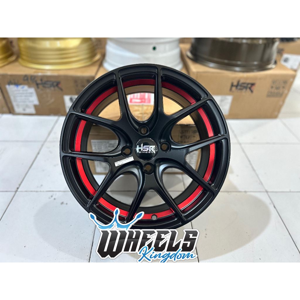 Jual VELG R15 VELG MOBIL RACING RING 15 PCD BUT 4X100 HSR TOREY R15 LEBAR 7 ET42 HITAM LIS MERAH ...