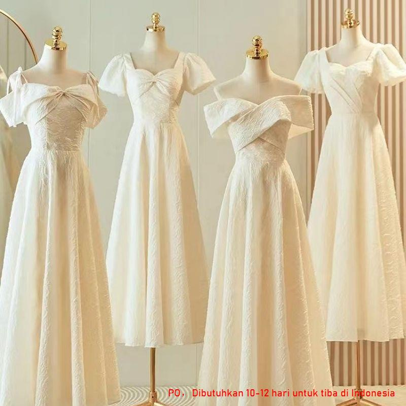 Jual Bridesmaid Dresses Female Small Group Girlfriend Wedding sisters ...