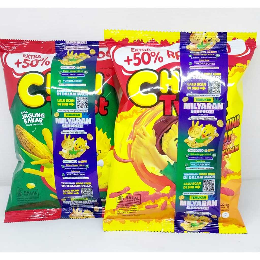 Jual Chiki Twist Jajanan 2000an Kesukaan Anak-Anak Kemasan 22,5Gr ...