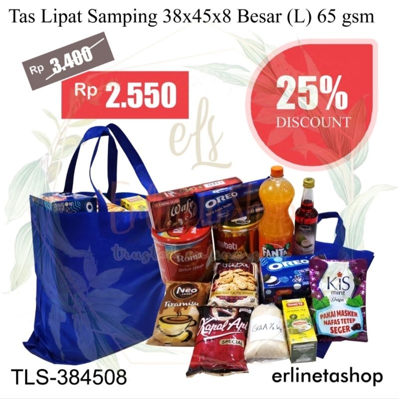 Jual Tas Lipat Samping uk 38x45x8 Besar (L) / tas press spunbond / tas ...