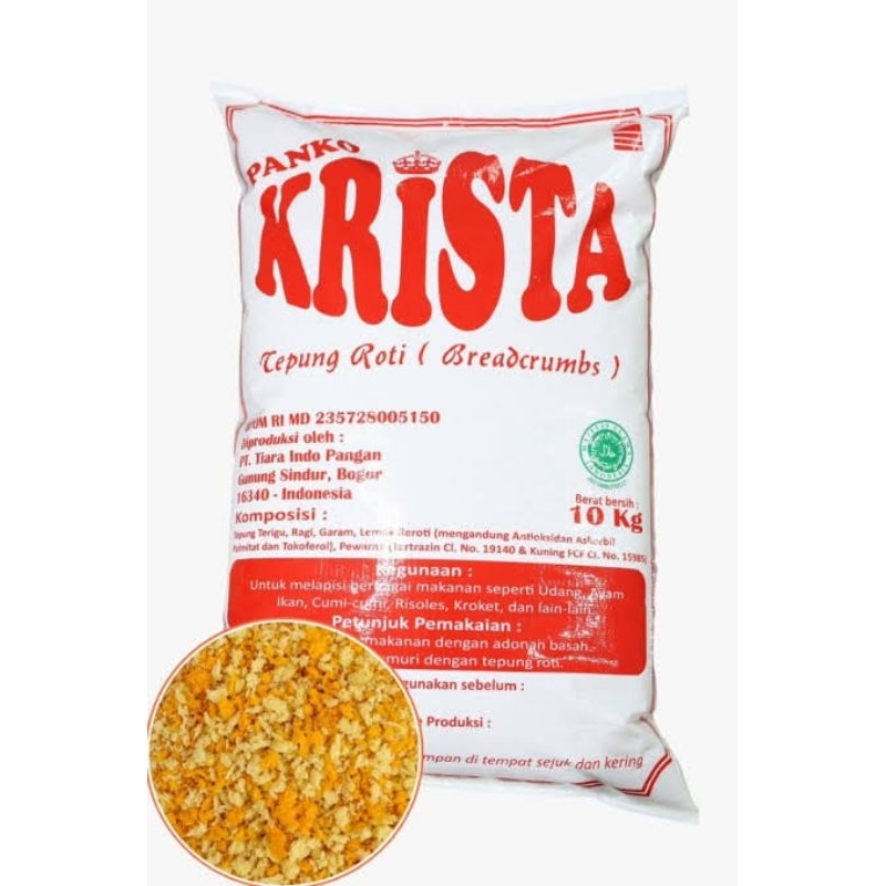 Jual TEPUNG ROTI PANIR KRISTA 10KG | Shopee Indonesia