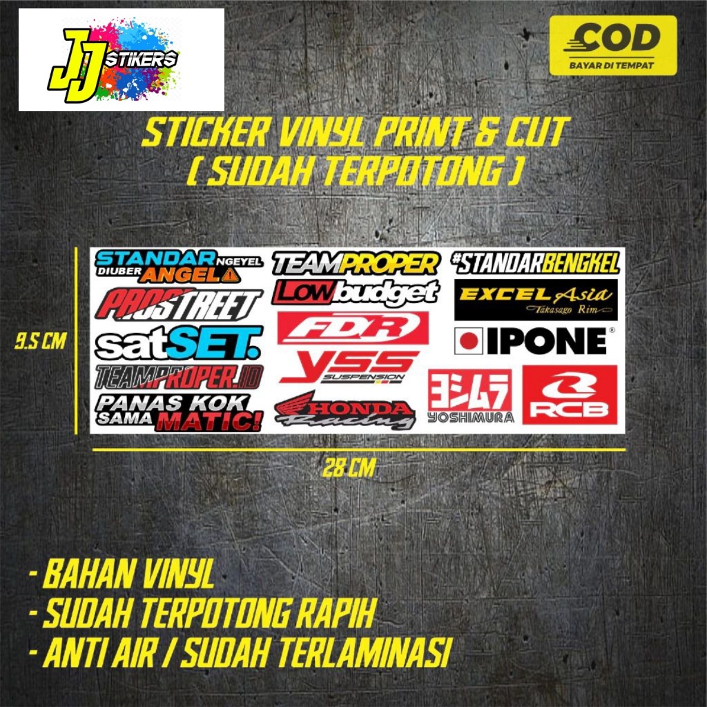 Jual Stiker racing Pack stiker motor Stiker Variasi PSKN PROSTREET ...