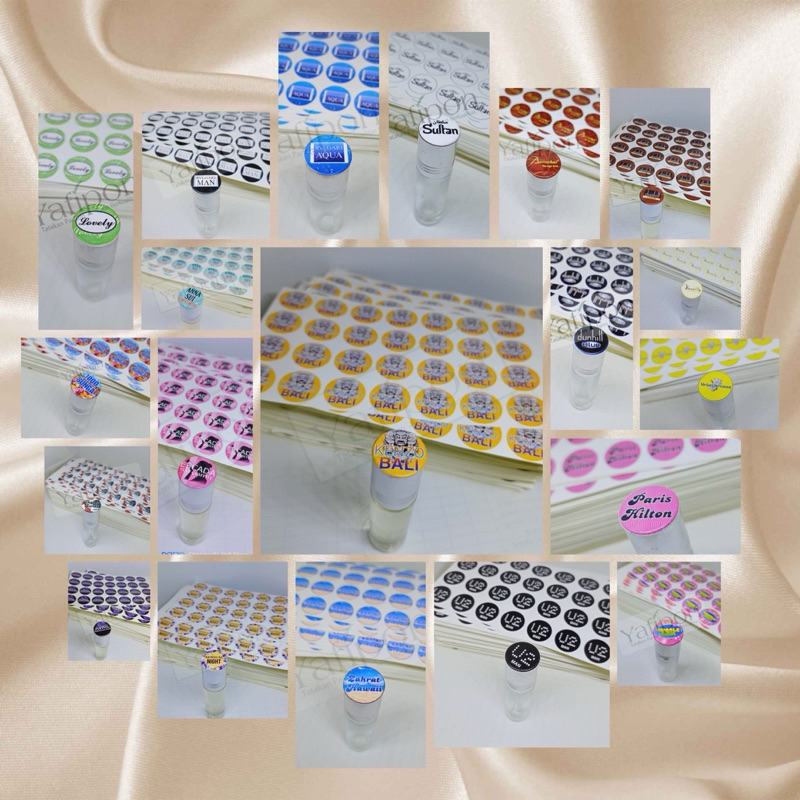 Jual stiker parfum berbagai varian murah per lembar isi 28 pcs | Shopee ...