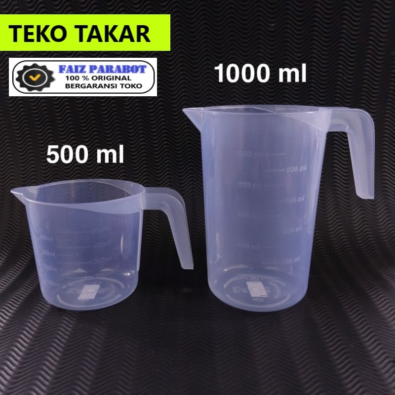 Jual Gelas Takaran 1000 mili/ Gelas Takar 500 ml / Gelas Ukur / Gelas ...