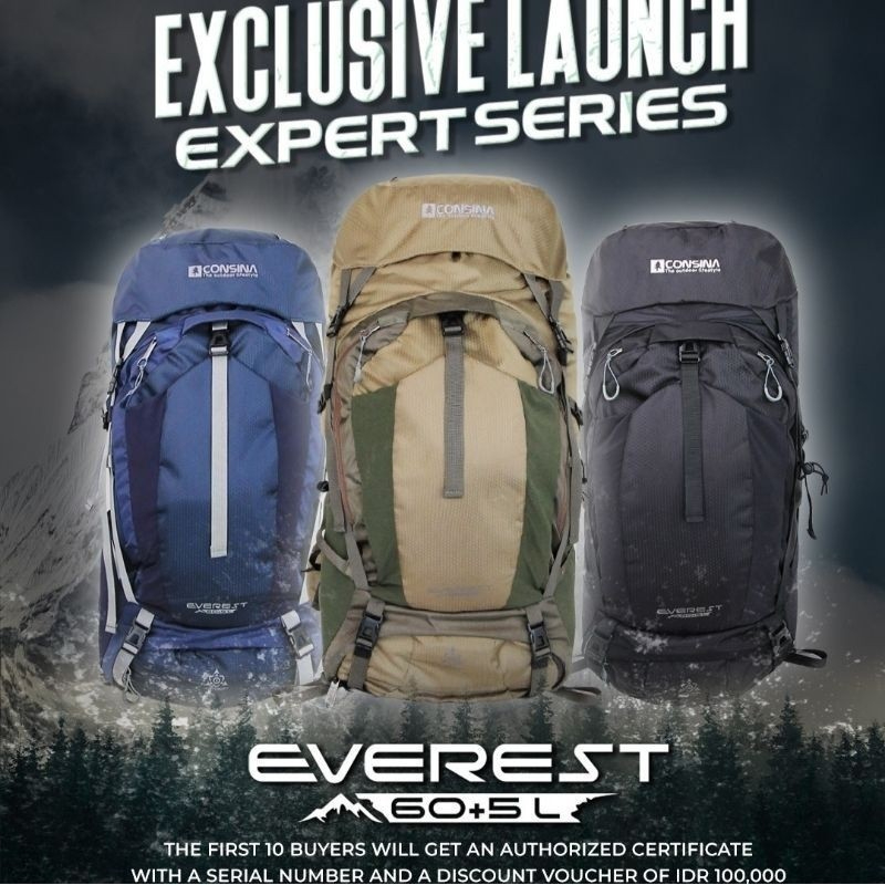 Jual Carrier Everest 60+5L Batch 3 series - Tas Gunung Consina Everest ...