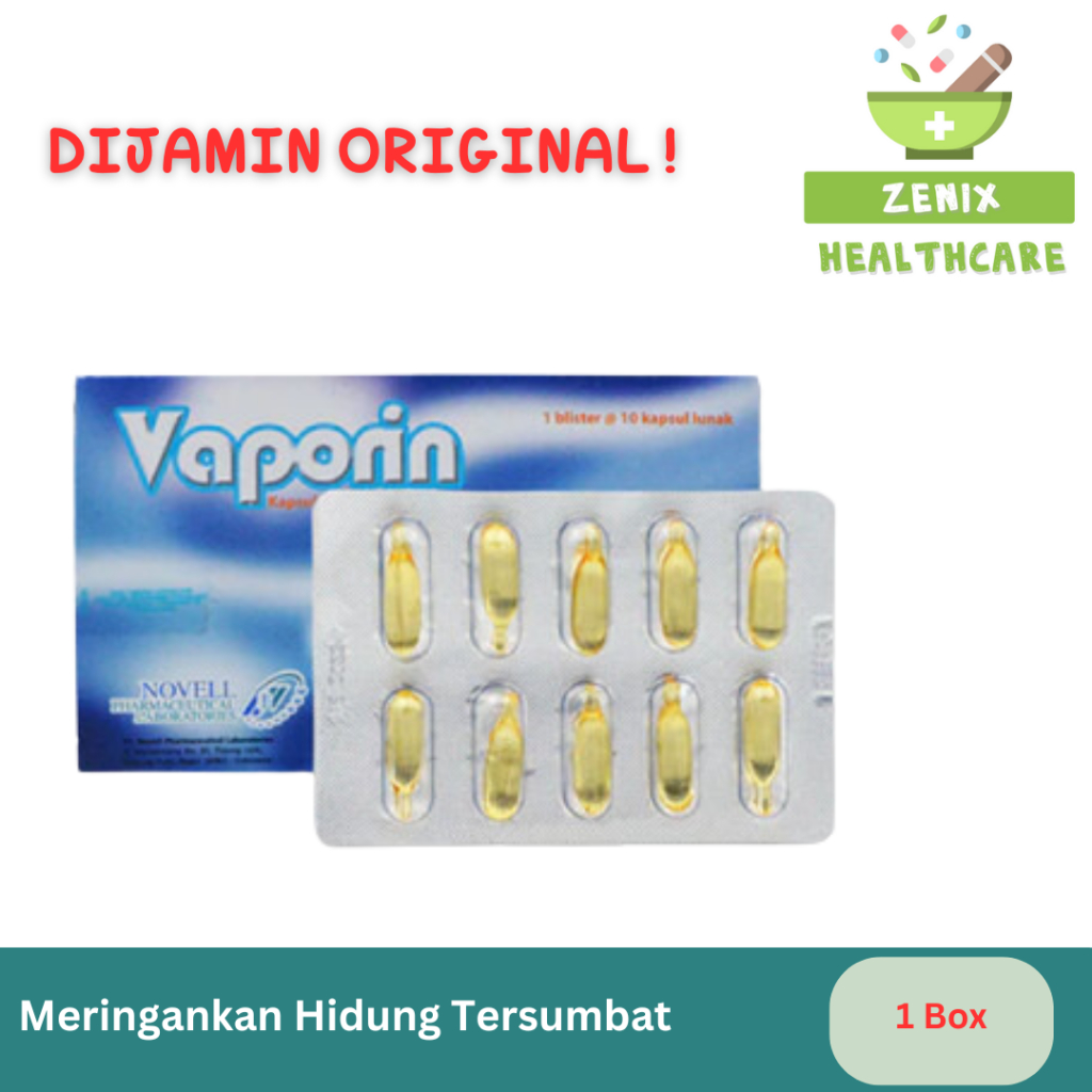 Jual Vaporin 1 Box - Mengatasi Pilek dan hidung tersumbat | Shopee ...