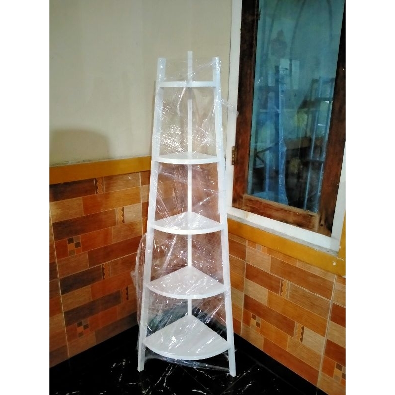 Jual RAK BUNGA SUDUT //SEGI 3//TINGGI 135CM//5 SUSUN//MINIMALIS ...