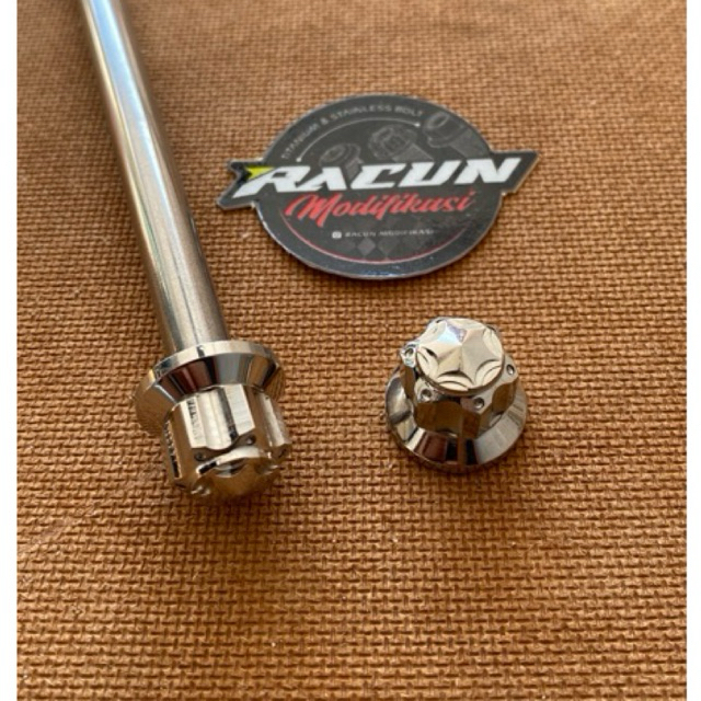 Jual AS roda depan nmax aerox lexi probolt stainless star roda depan ...