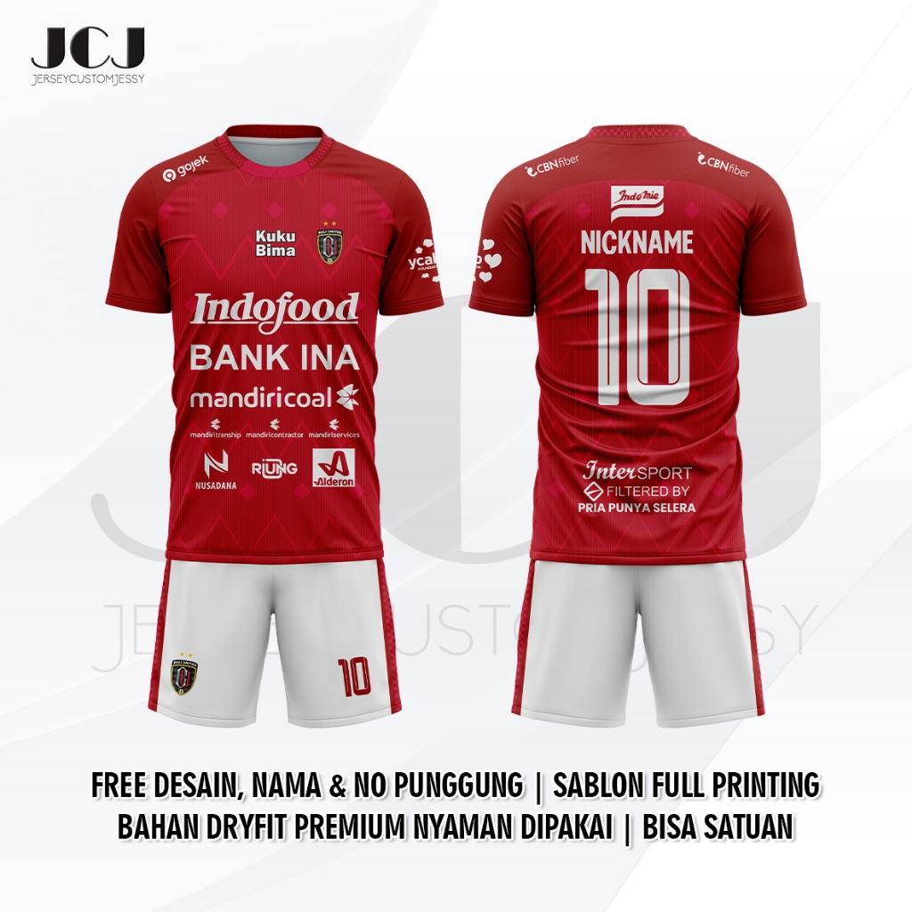 Jual Jersey Bola Desain Liga Indo Design Free - Jersey Custom Nama ...