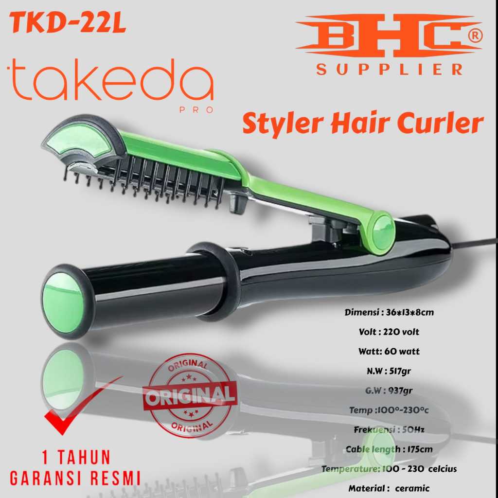 Jual TKD-22L Styler Hair Curler Takeda Pro Catokan Rambut Original ...