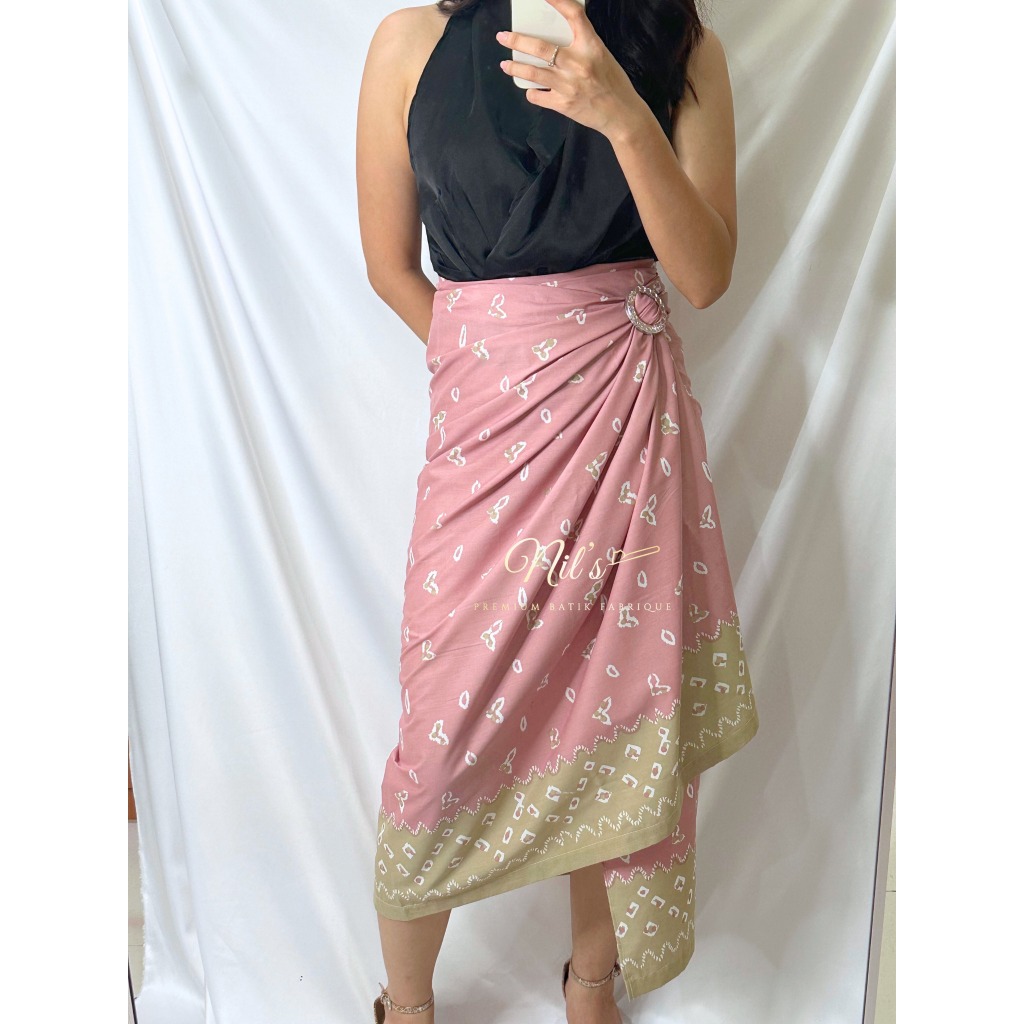 Jual (FREE RING) Rok Lilit Jumputan Modern / Modern Wrap Skirt / Rok ...