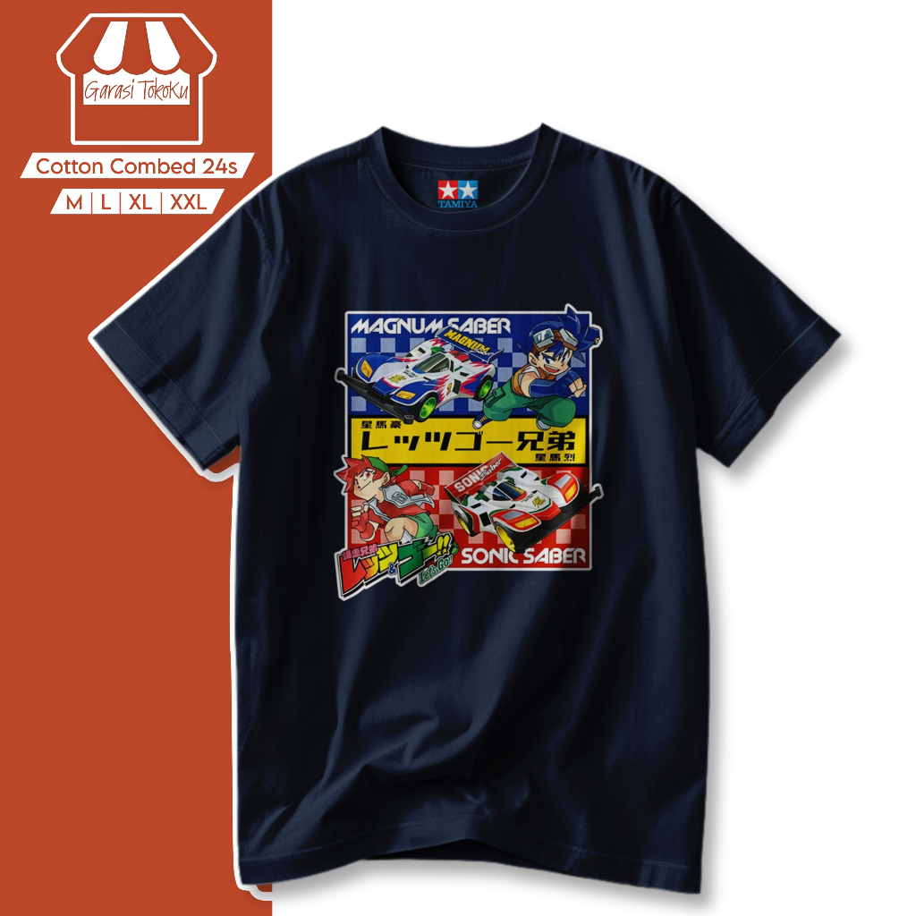 Jual Kaos Tamiya Lets & Go retsu seiba go seiba Kaos Mini 4WD baju ...
