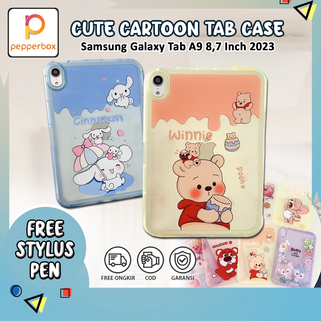 Jual Softcase Samsung Tab A9 8.7" 2023 X110 X115 Bonus Stylus Pen ...