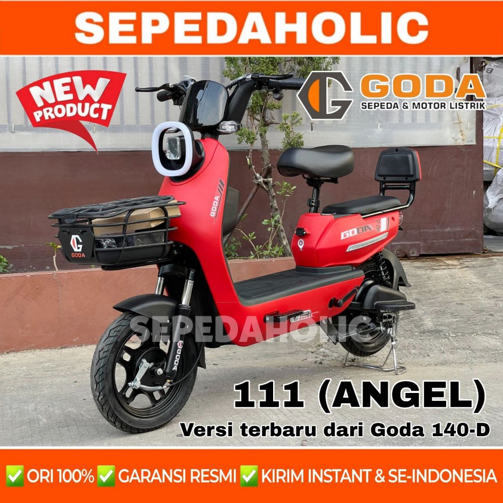 Jual Sepeda Listrik GODA 111 ANGEL / 140 D 140D GOLDEN MONKEY 500 Watt ...
