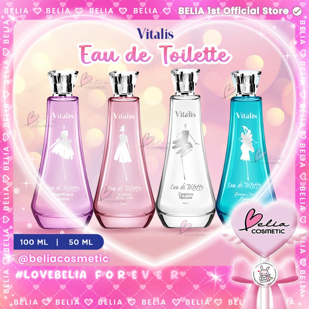 Jual BELIA VITALIS Eau De Toilette | 100mL | 50mL | Parfum Wanita ...