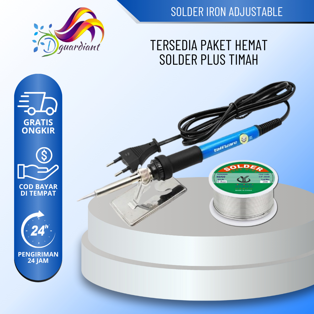 Jual Solder listrik tangan 60w watt Pengatur Suhu Adjustable Temperature Iron 220V Best Quality ...