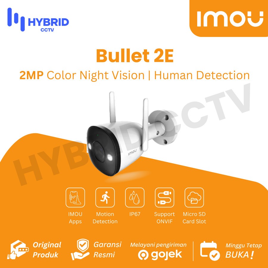 Jual IP CAMERA IMOU 2MP BULLET 2E OUTDOOR SMART WIFI CAMERA | Shopee ...