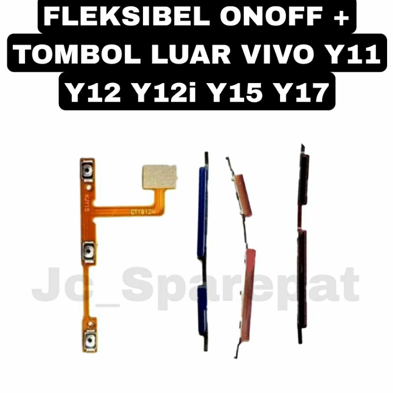 Jual Flexibel Flexible Fleksibel On Off + Volume + Tombol Luar Vivo Y11 Y12 Y12i Y15 Y17 ...