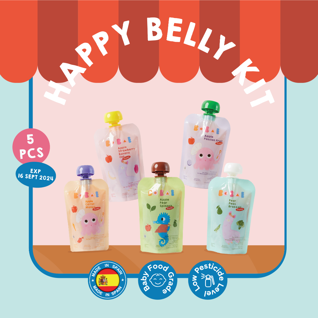 Jual BoBae BABY - HAPPY-BELLY KIT/MPASI Anak Organik isi 5. | Shopee ...