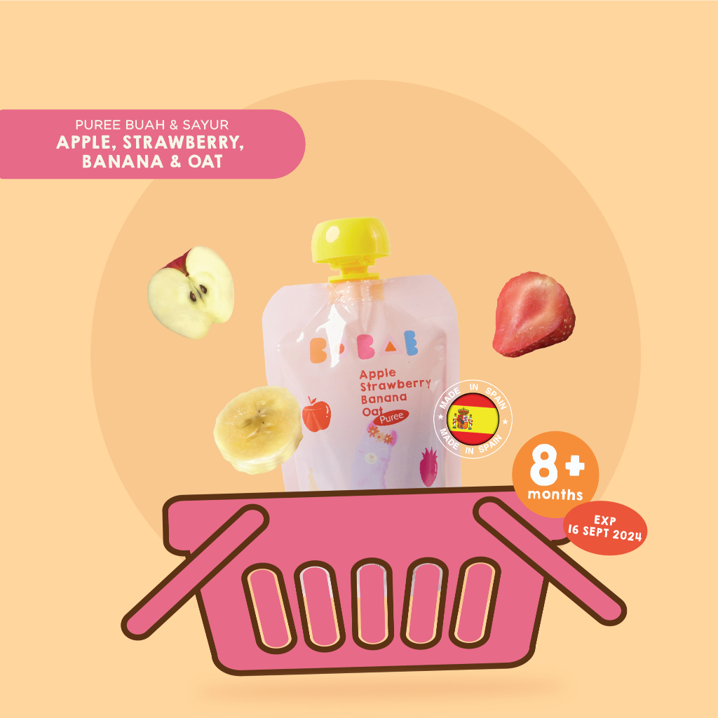 Jual BoBae BABY – Apple, Strawberry, Banana, Oat/ MPASI Anak 8 Bulan ...