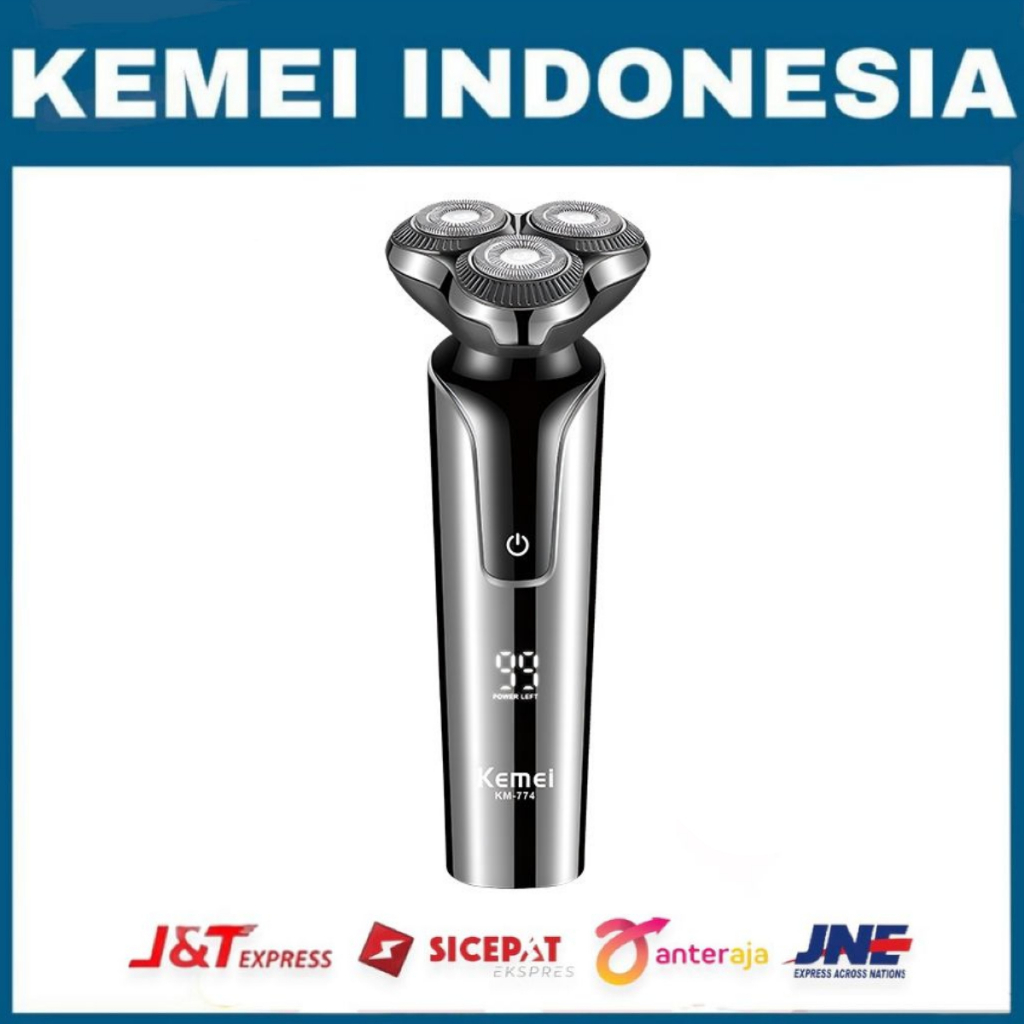 Jual KEMEI KM-774 MESIN CUKUR JENGGOT KUMIS ELEKTRIK KEMEI 774 | Shopee Indonesia