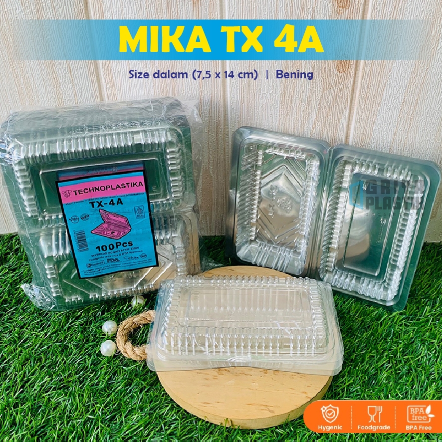 Jual (25pcs) Mika Plastik 4A - Mika Kue Makanan Jajan - Tx 4A - Mika ...