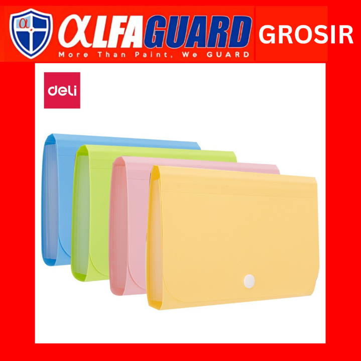 Jual Deli Map Tas Dokumen (Expanding File) Rio | A6 13 Pocket | Shopee ...
