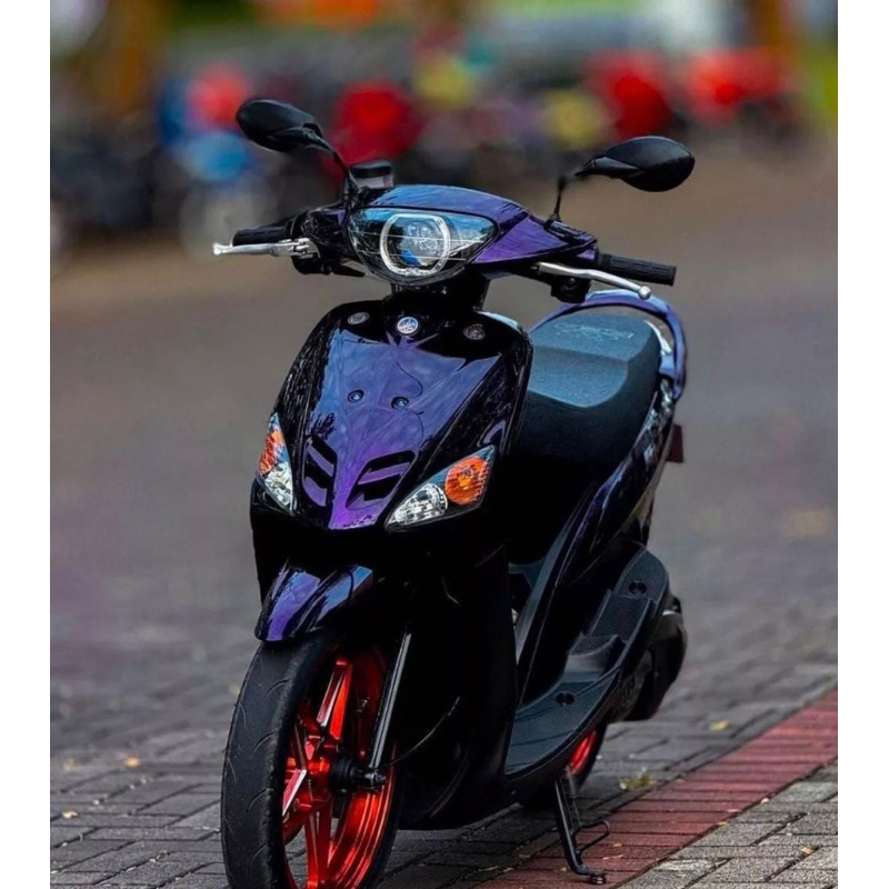 Jual Cover full body halus yamaha mio sporty moonlight purple (hitam ...