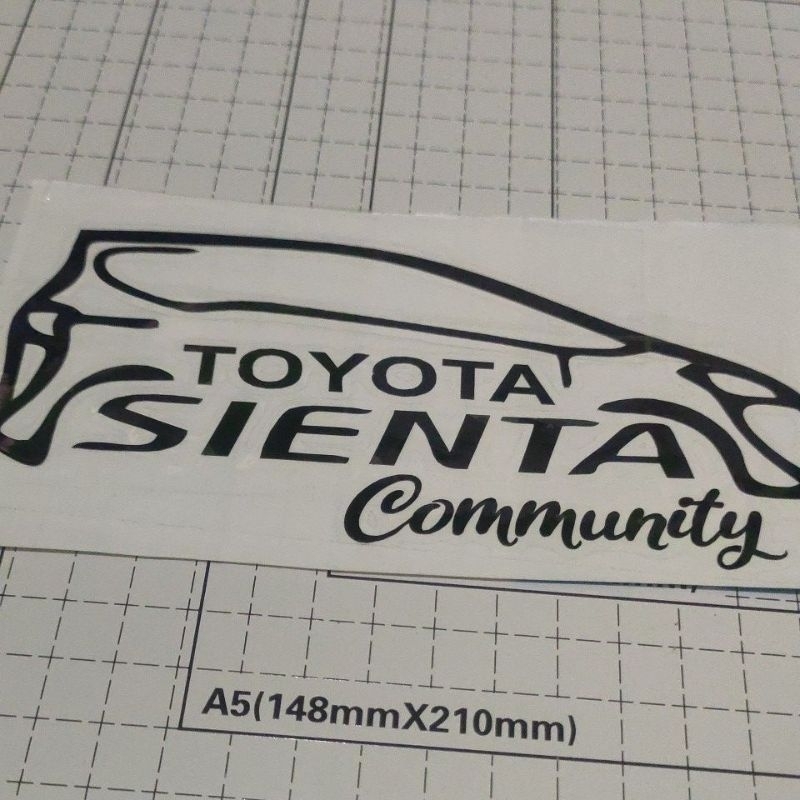 Jual Stiker cutting Toyota Sienta Community | Shopee Indonesia