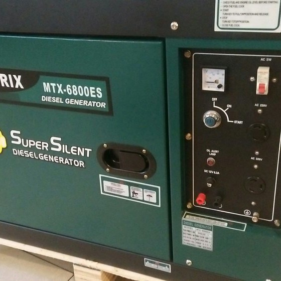Jual Generator Listrik / Genset Diesel Matrix MTX 6800 ES - 5000 watt | Shopee Indonesia