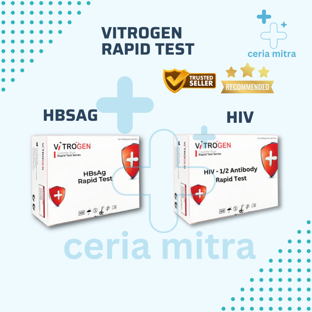 Jual VITROGEN RAPID TEST HBSAG & HIV 1/2 ANTIBODY / RAPID TEST INFEKSI ...